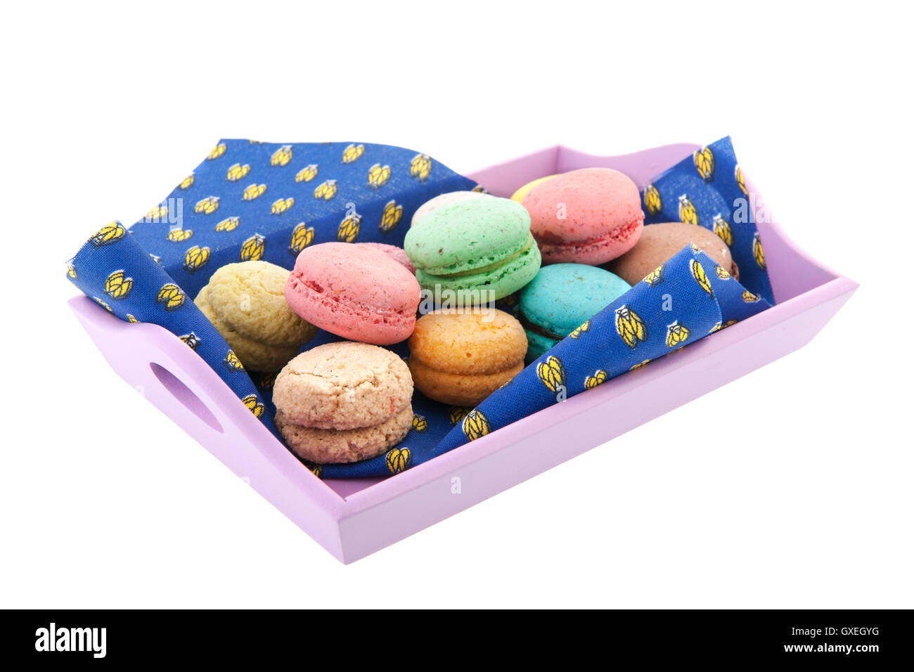 French fresh Macaroons Stock Photo - Alamy