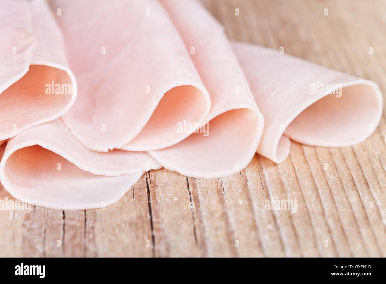 slices of ham Stock Photo - Alamy