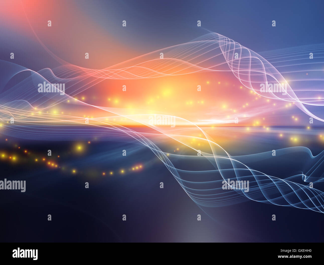 Acceleration of Fractal Waves Stock Photo - Alamy