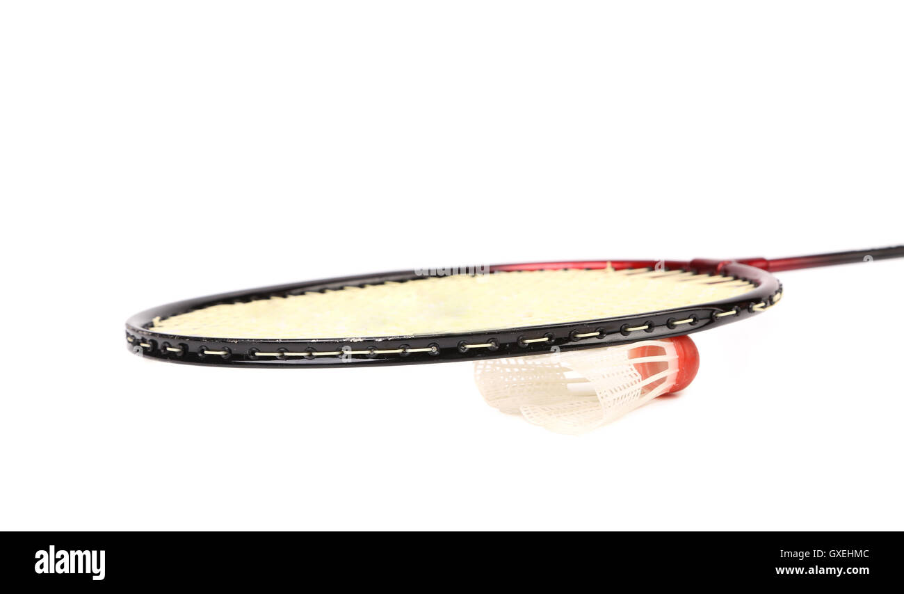 Racket and shuttlecock of badminton Stock Photo - Alamy