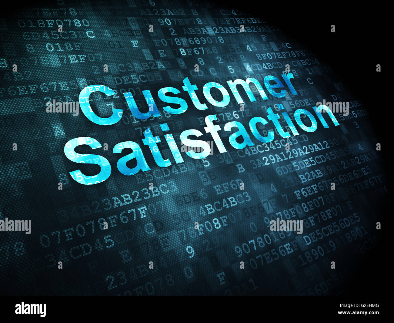 Marketing concept: Customer Satisfaction on digital background Stock ...