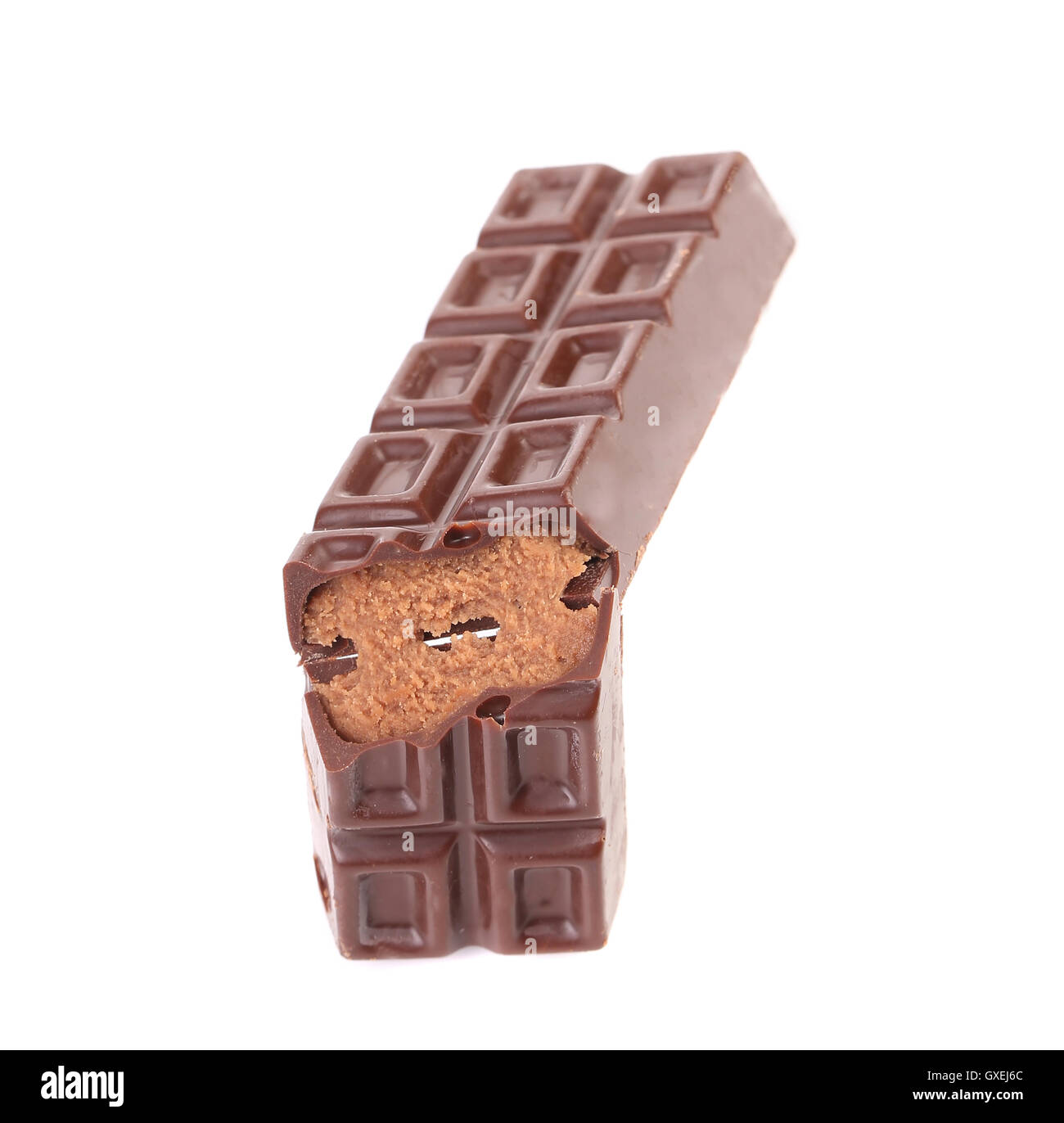 Ripped dark chocolate bar Stock Photo - Alamy