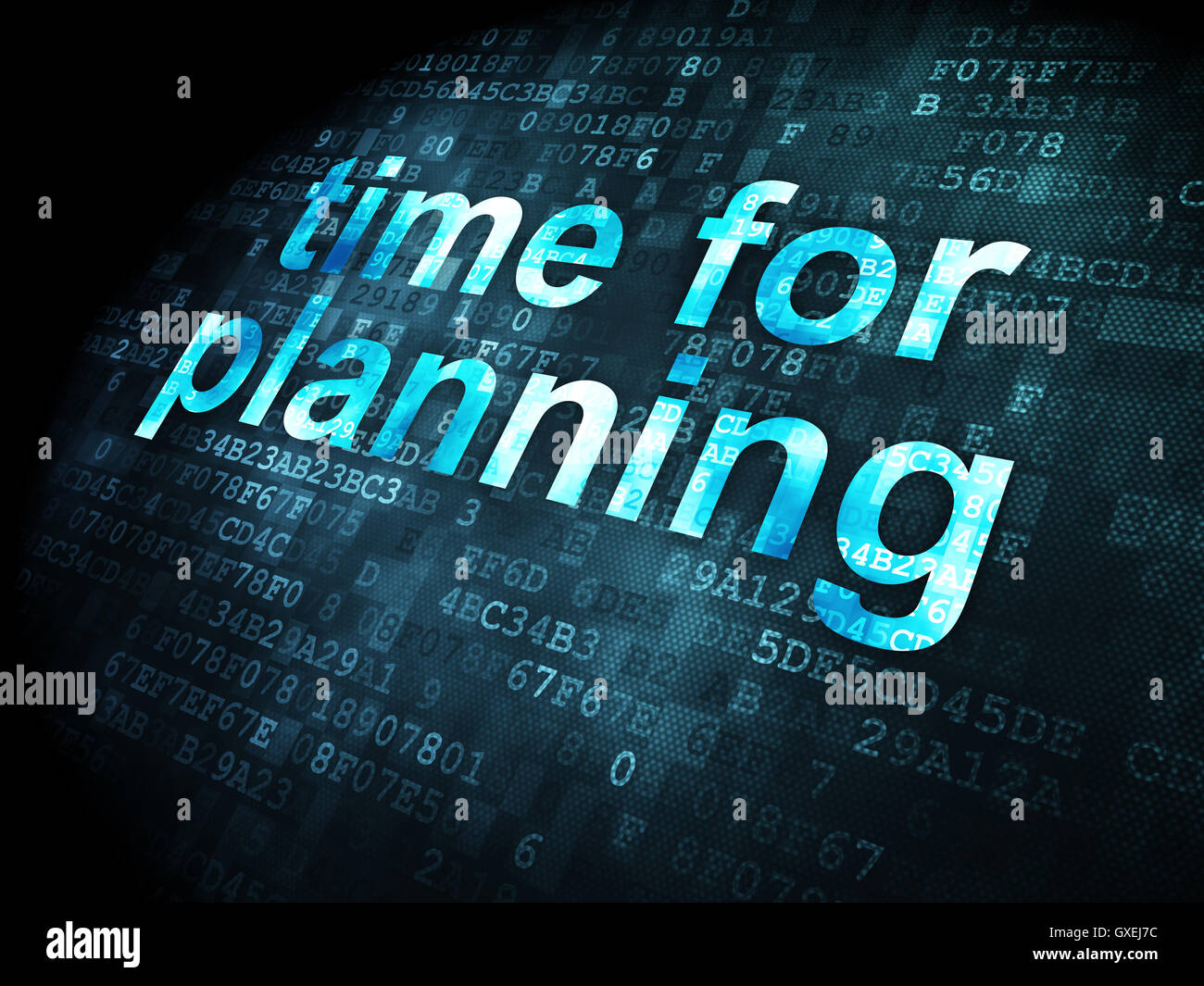 Timeline concept: Time for Planning on digital background Stock Photo ...