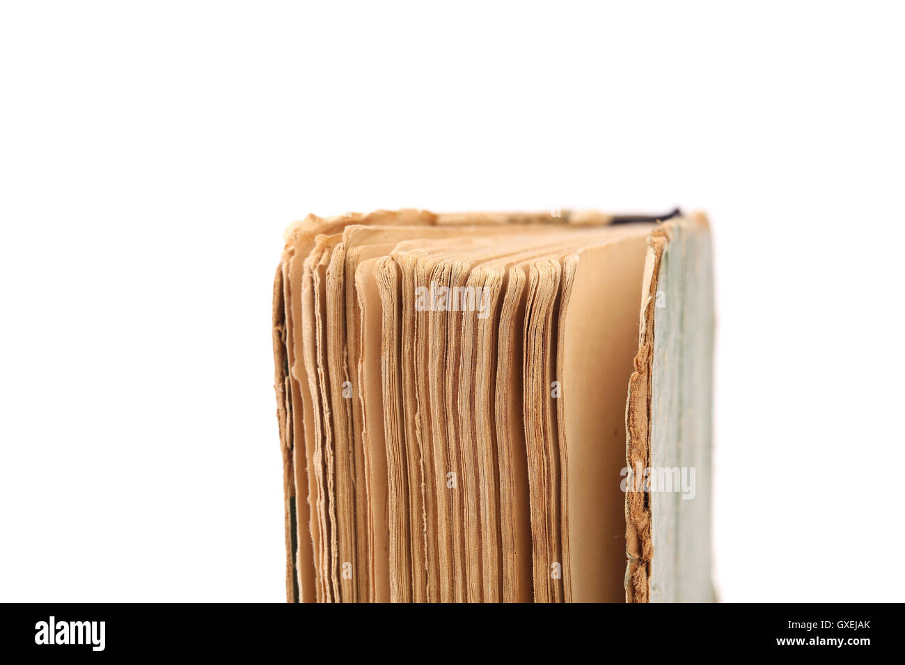 Binding of old book. Close up Stock Photo - Alamy