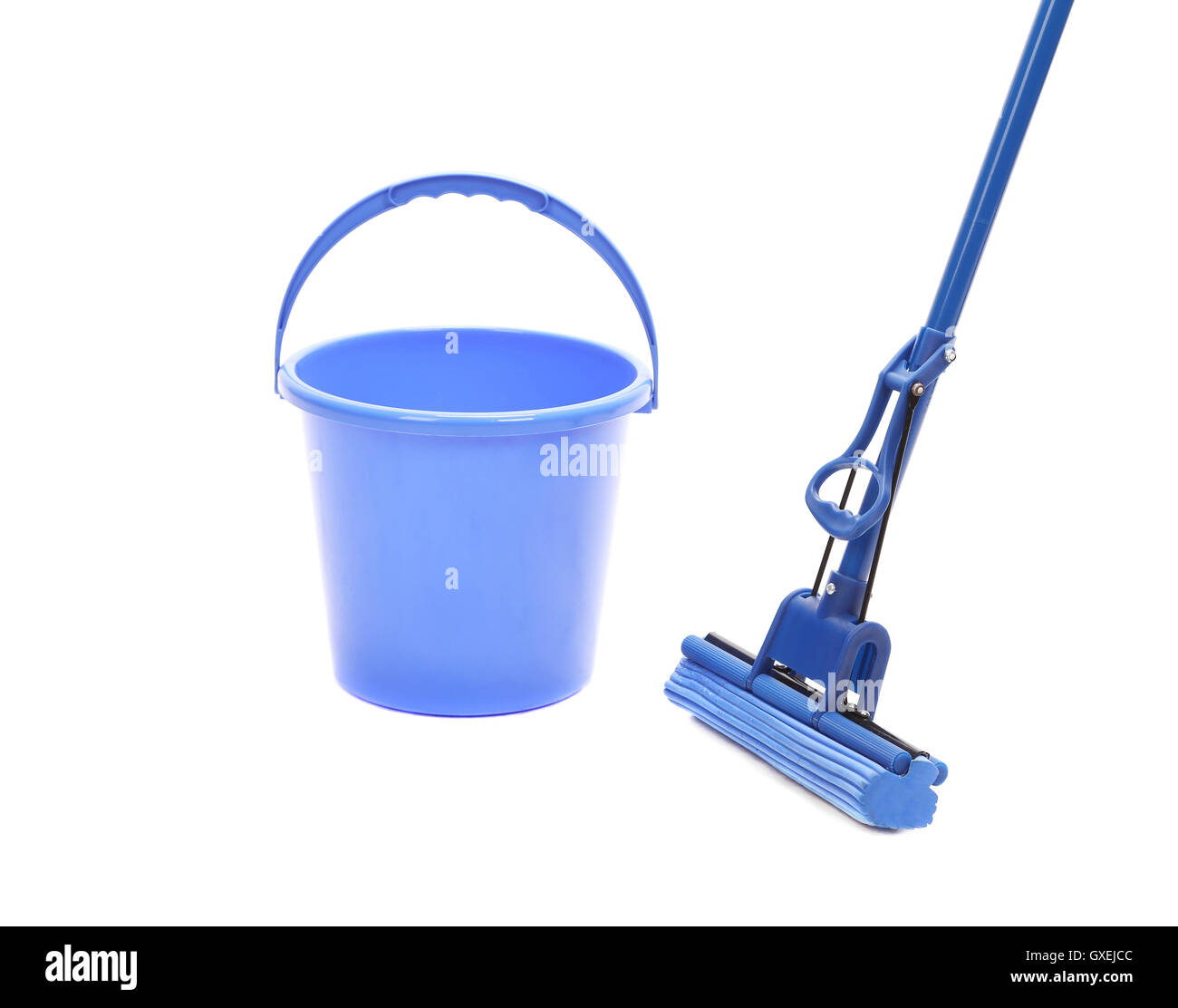 Washing the floor with cleaning tools Stock Photo - Alamy
