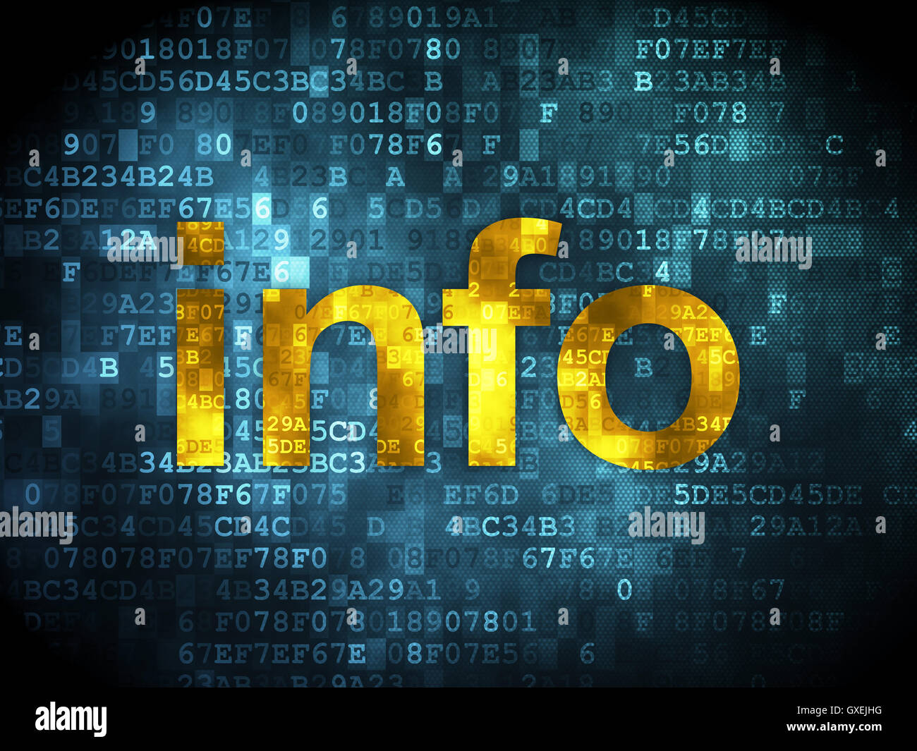 Data concept: Info on digital background Stock Photo - Alamy