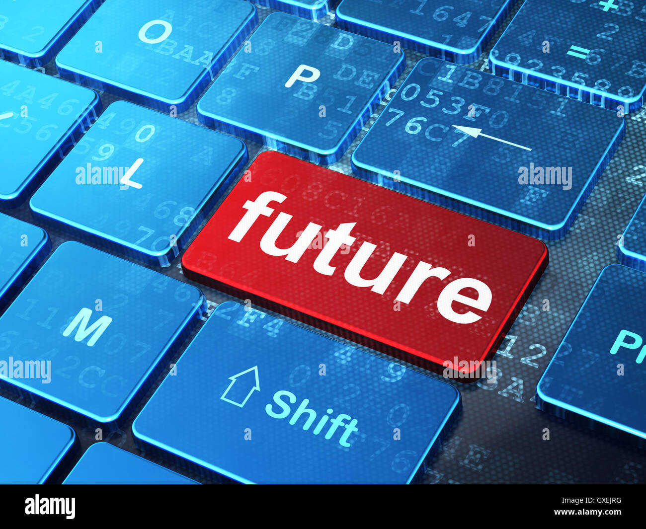 Time concept: Future on computer keyboard background Stock Photo - Alamy