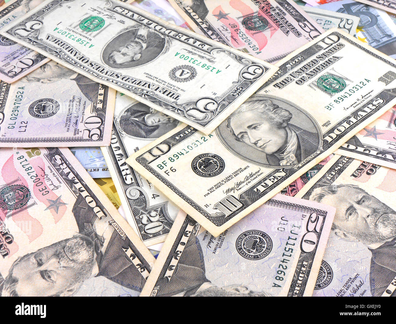 Money background dollar notes Stock Photo - Alamy