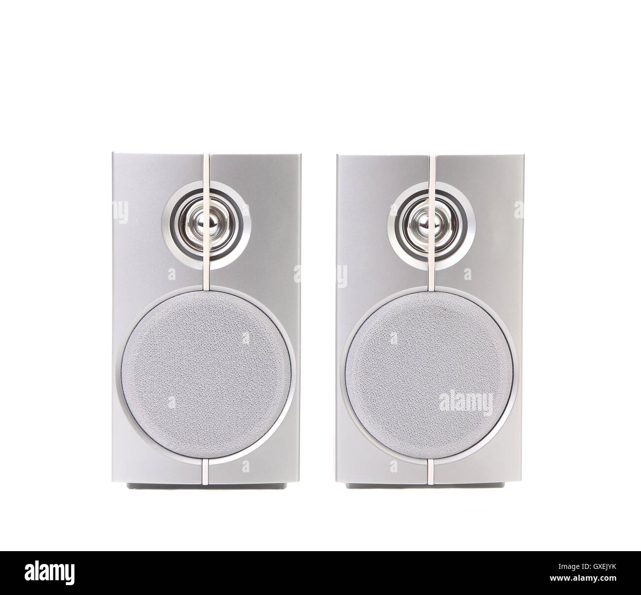 Gray sound speakers Stock Photo - Alamy