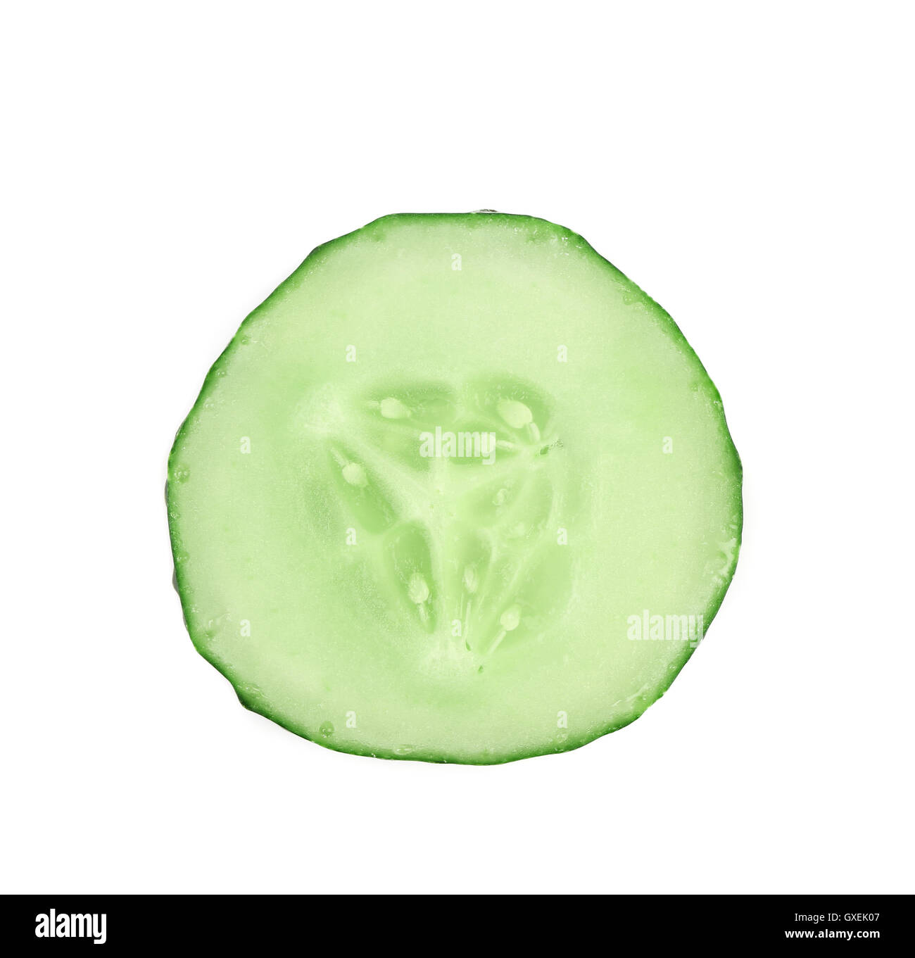 Slice of fresh cucumber Stock Photo - Alamy