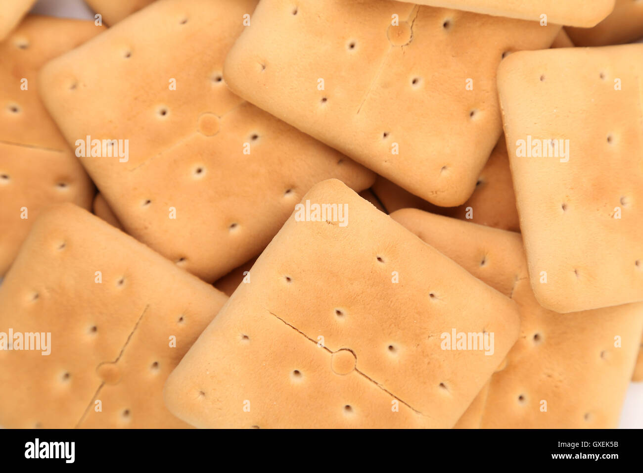 Background of saltine soda crackers Stock Photo - Alamy