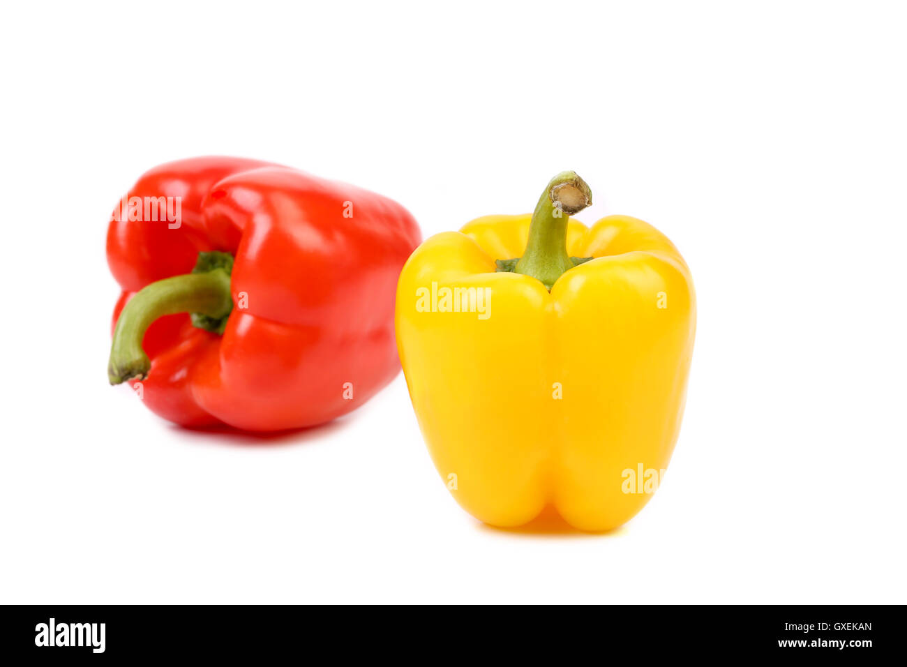 Two sweet peppers Stock Photo - Alamy