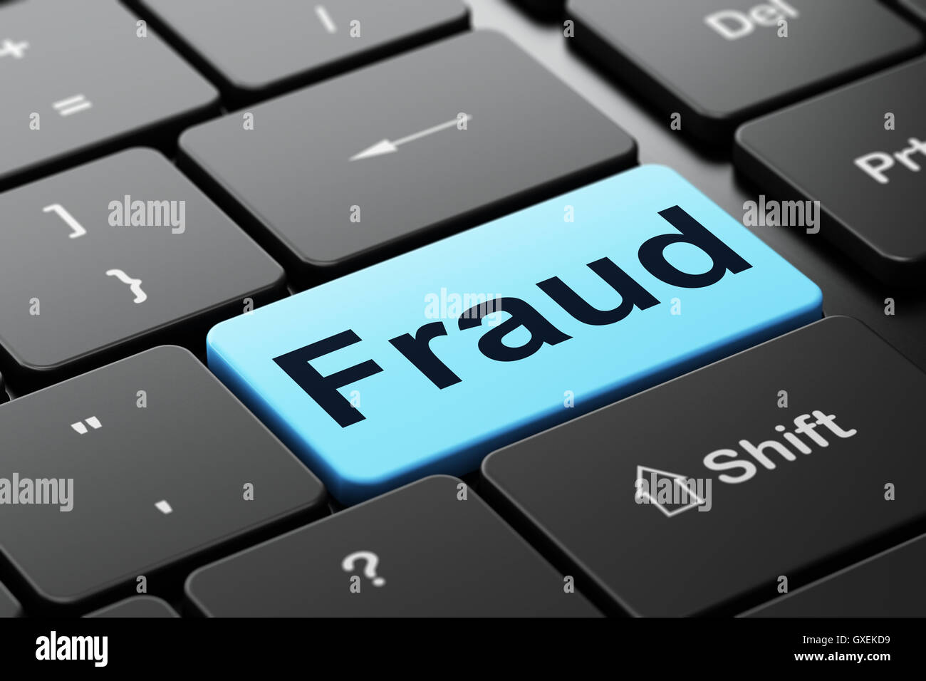 Privacy concept: Fraud on computer keyboard background Stock Photo - Alamy