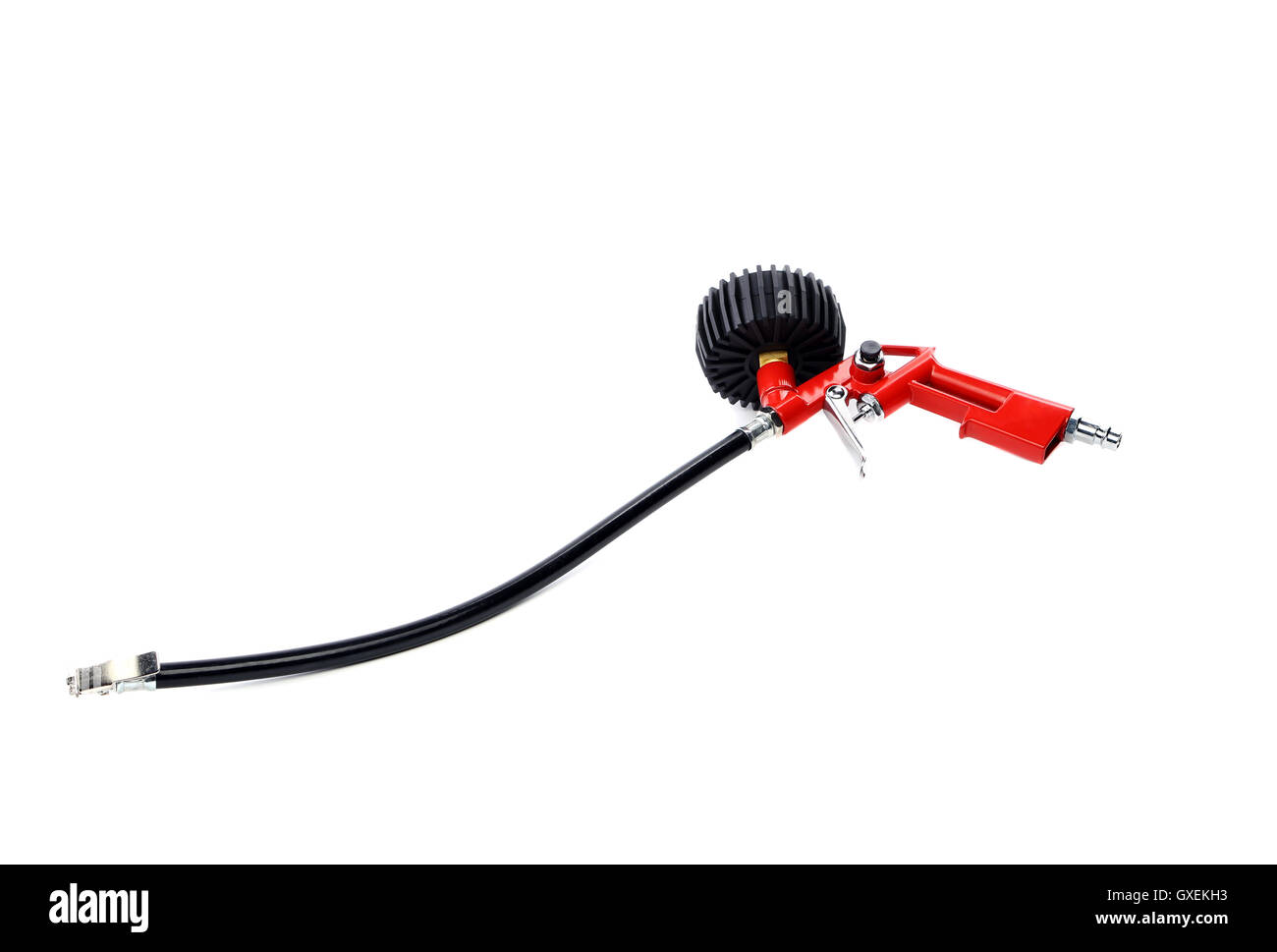 Manometer for car tyre pressure setting Stock Photo - Alamy