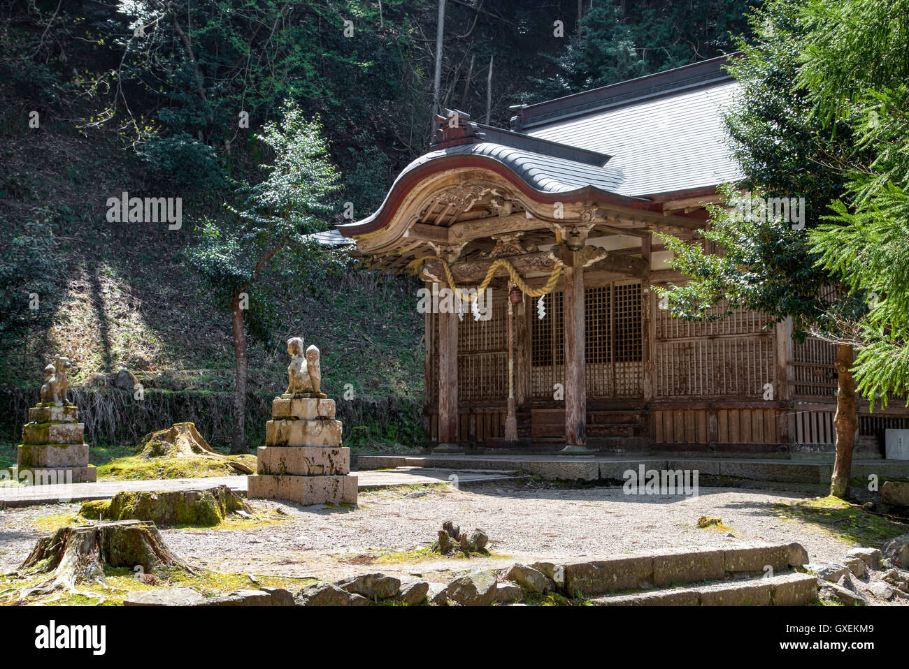 Shinto shrine guardian komainu hi-res stock photography and images - Alamy