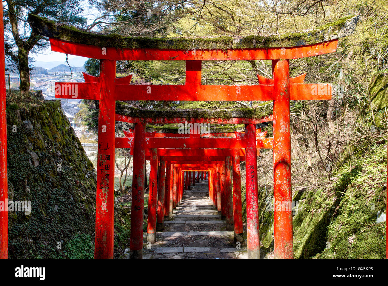 Stone torii gates hi-res stock photography and images - Alamy