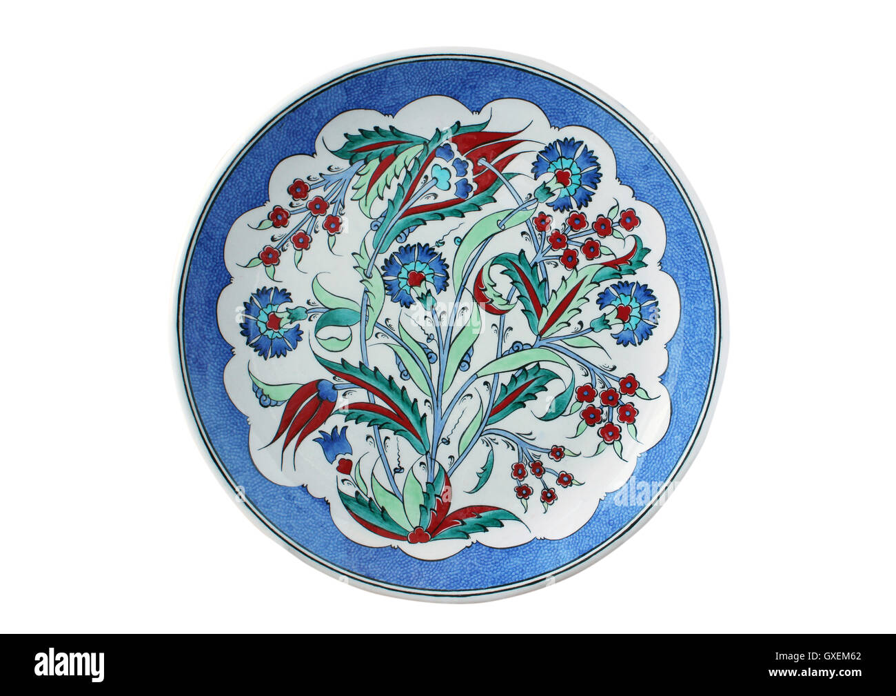 Iznik plate Cut Out Stock Images & Pictures - Alamy