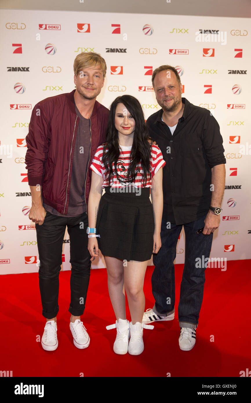 Celebrities attending the Pro 7 SAT 1 press conference at Cinemaxx ...