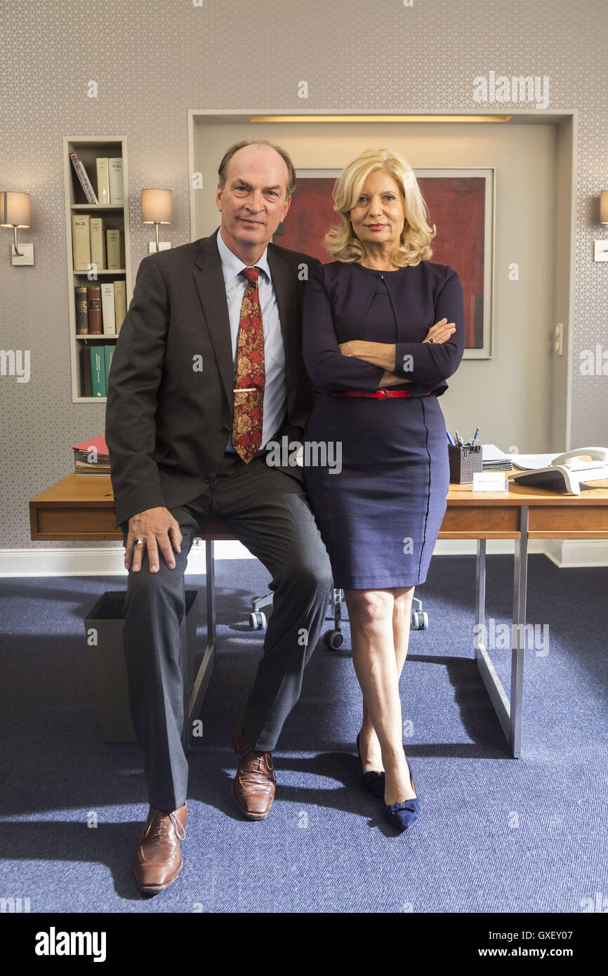 On the set of German ARD TV series "Die Kanzlei" Featuring: Herbert ...