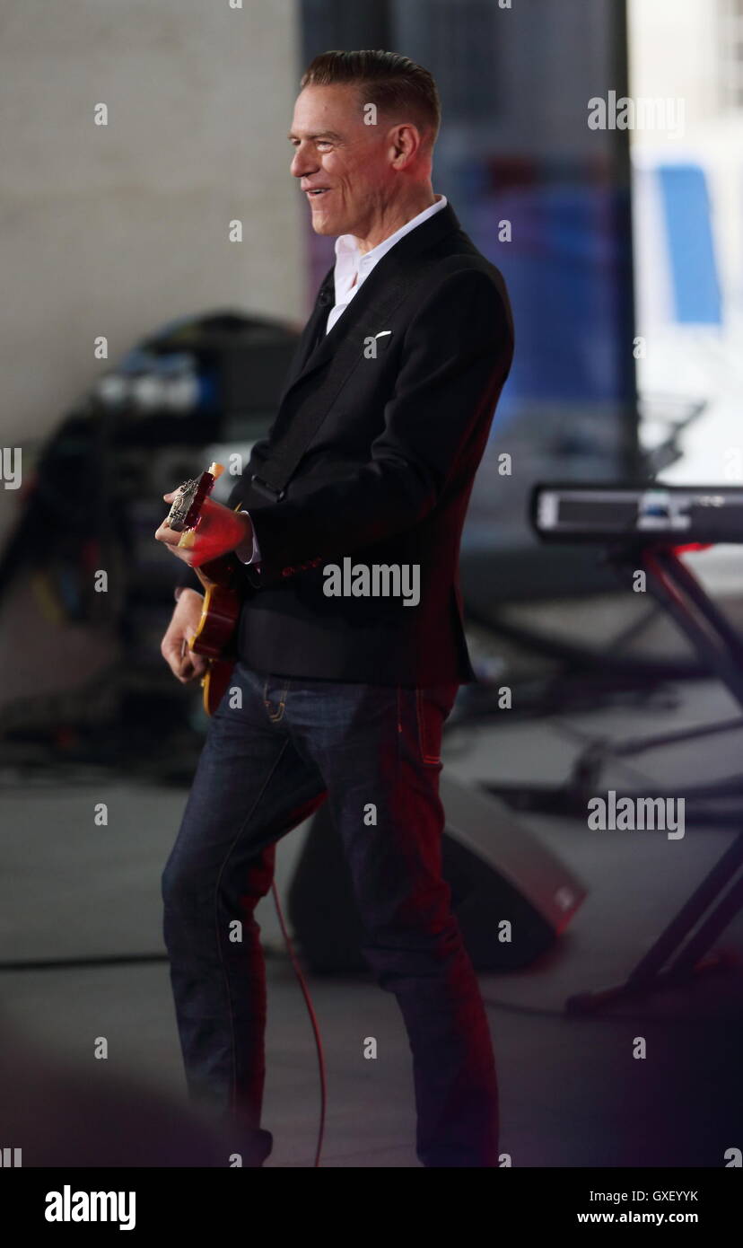 Bryan Adams performs at BBC's 'The One Show' joining presenters Jamie ...