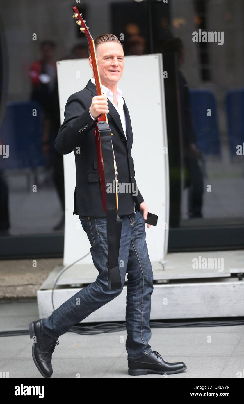 Bryan Adams performs at BBC's 'The One Show' joining presenters Jamie ...