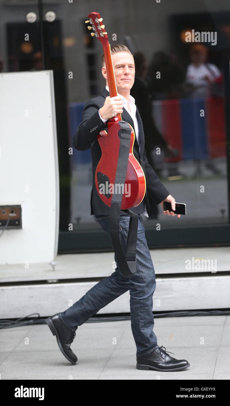 Bryan Adams performs at BBC's 'The One Show' joining presenters Jamie ...