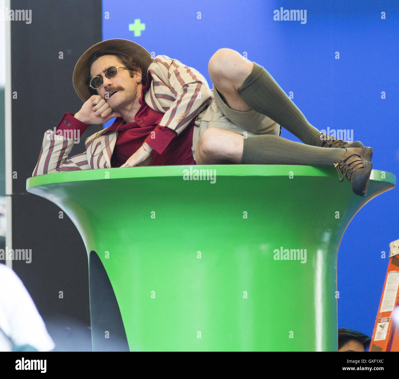 Filming of new movie 'OKJA' in New York, United States Featuring: Jake ...