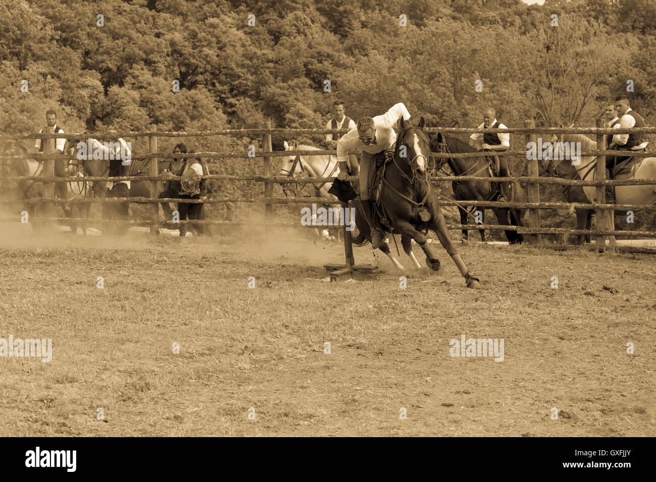 Riarto dei butteri, the annual traditional meeting of italian cowboy ...