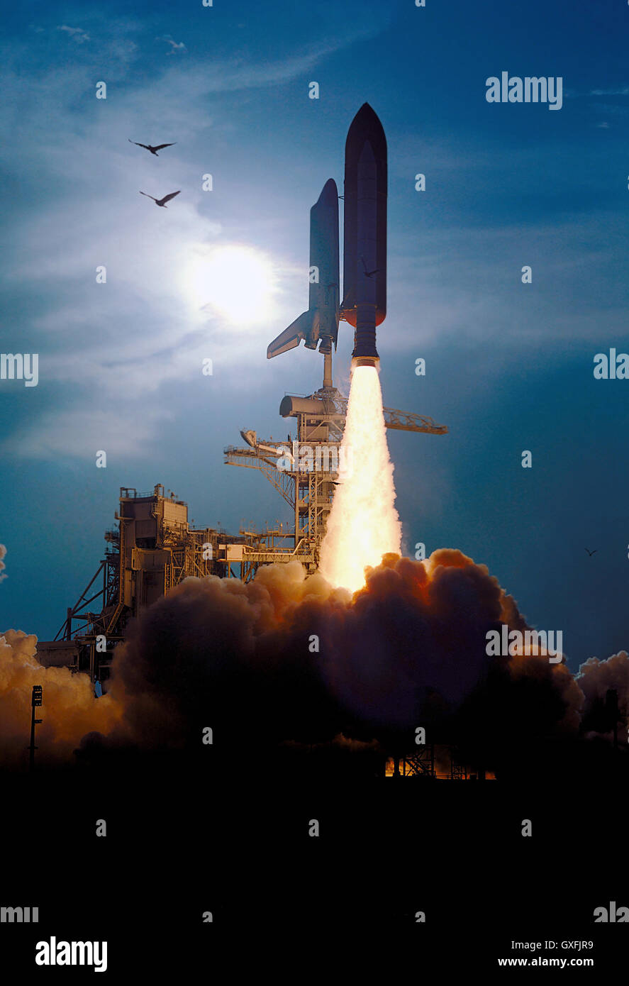 NASA Space Shuttle Discovery STS-64 launches from the Kennedy Space ...