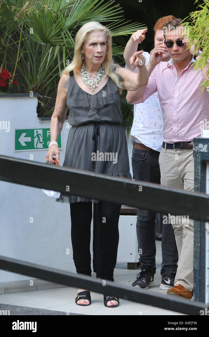 Lady C outside ITV Studios today Featuring: Lady C, Lady Colin Campbell ...