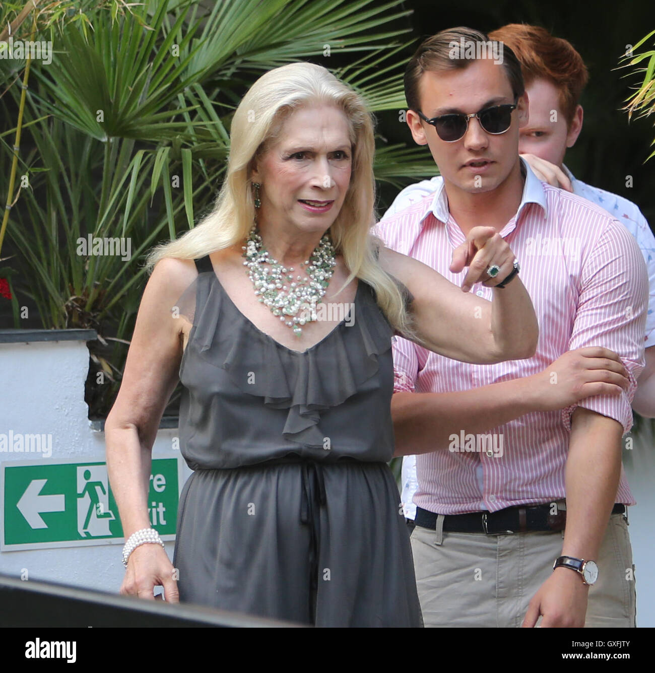 Lady C outside ITV Studios today Featuring: Lady C, Lady Colin Campbell ...