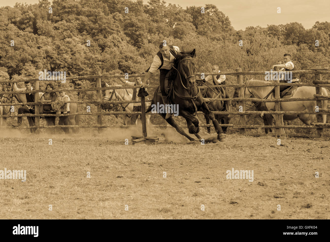 Riarto dei butteri, the annual traditional meeting of italian cowboy ...