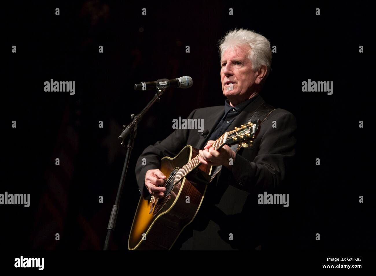 Singer-songwriter Graham Nash performs during an event at the LBJ ...