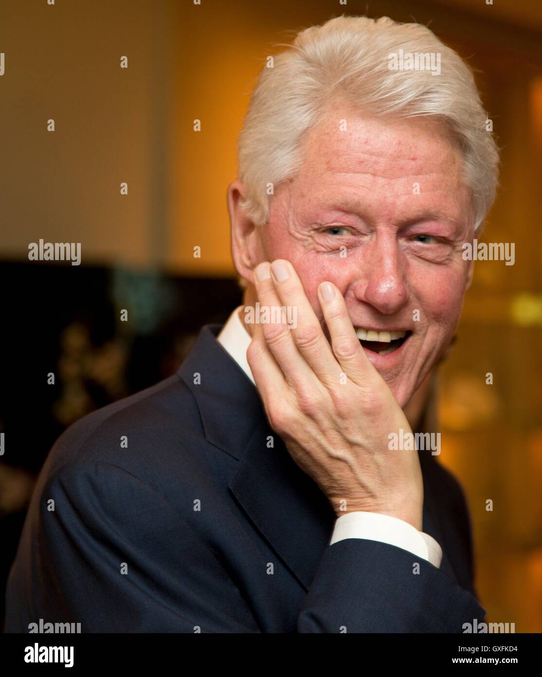 Former U.S. President Bill Clinton attends an event at the LBJ ...
