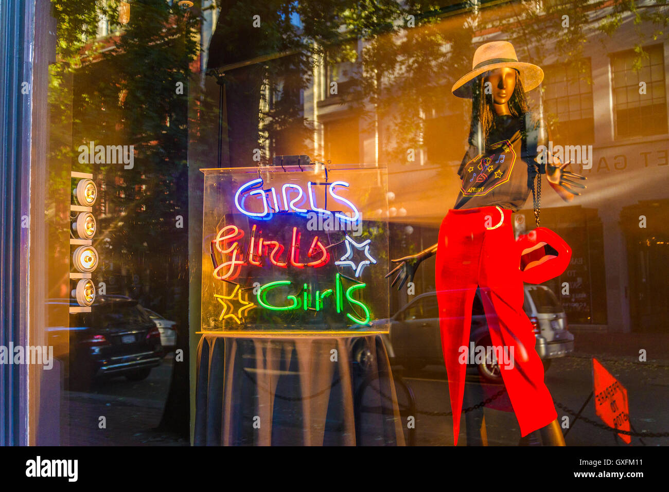 Neon window display canada hi-res stock photography and images - Alamy