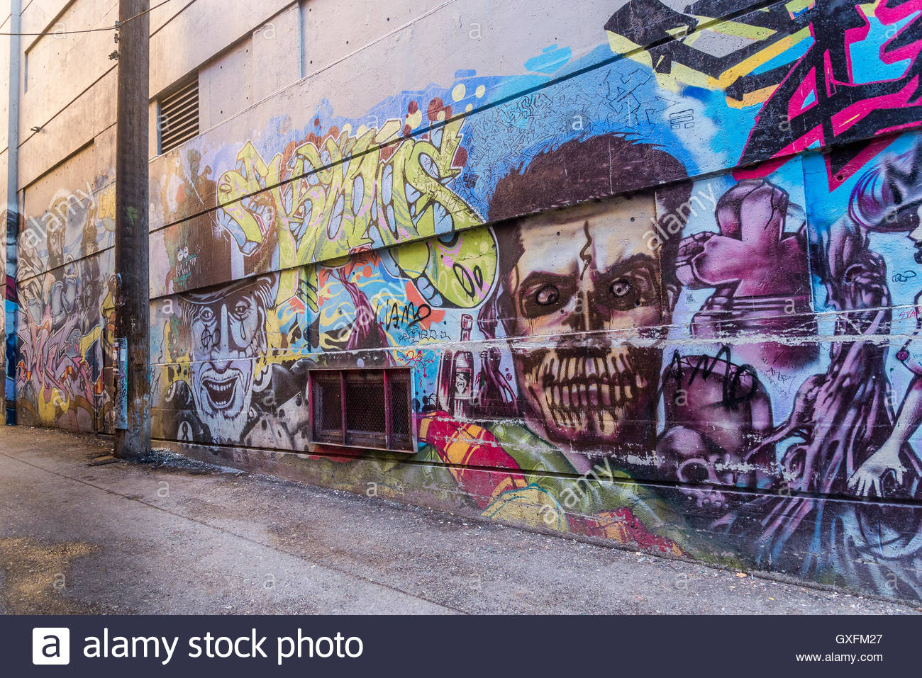 Back Alley Graffiti Stock Photos & Back Alley Graffiti Stock Images - Alamy