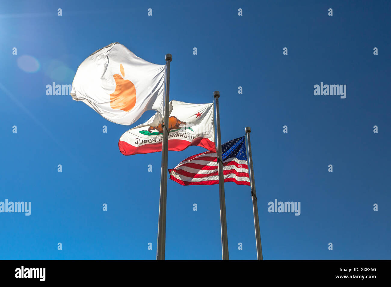 Apple Flag icon Stock Photo - Alamy