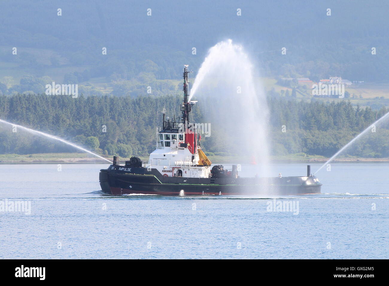 SD Impulse, an Impulse-class tug operated by Serco Marine Services, off Greenock during the ...