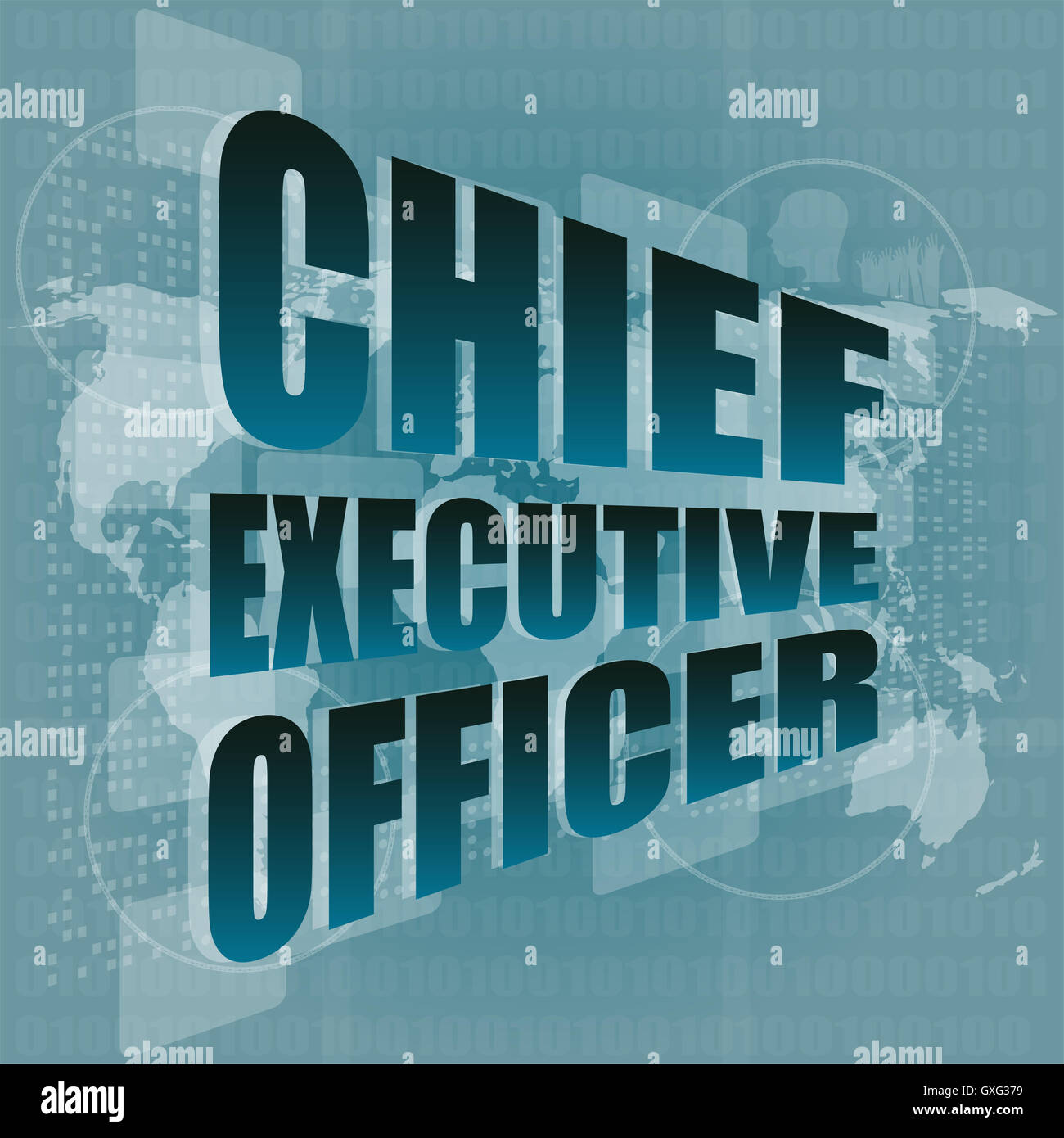 chief executive officer word on digital touch screen Stock Photo - Alamy