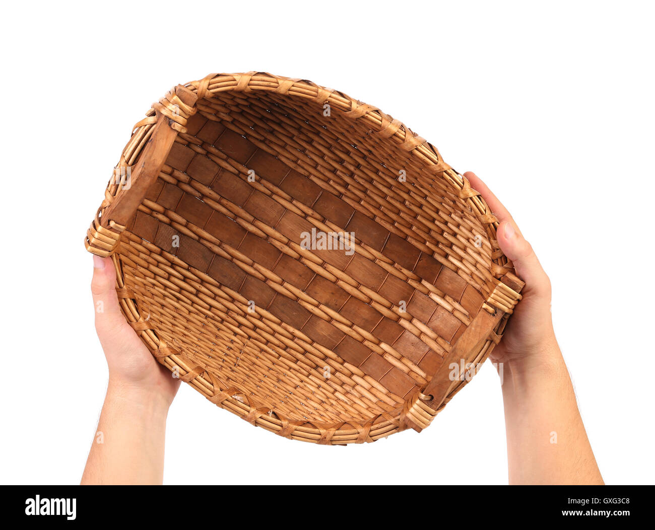 Empty shopping basket hand Cut Out Stock Images & Pictures - Alamy