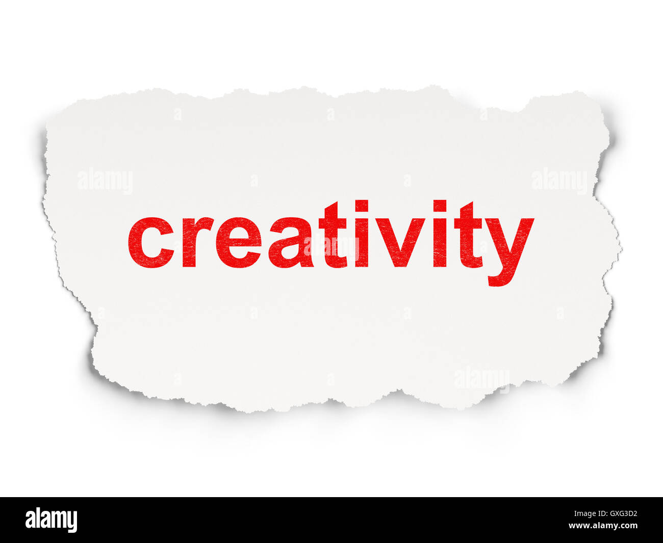 Advertising concept: Creativity on Paper background Stock Photo - Alamy