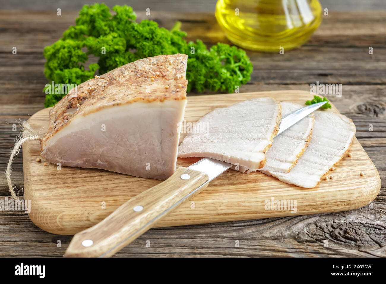Cold baked pork Stock Photo - Alamy