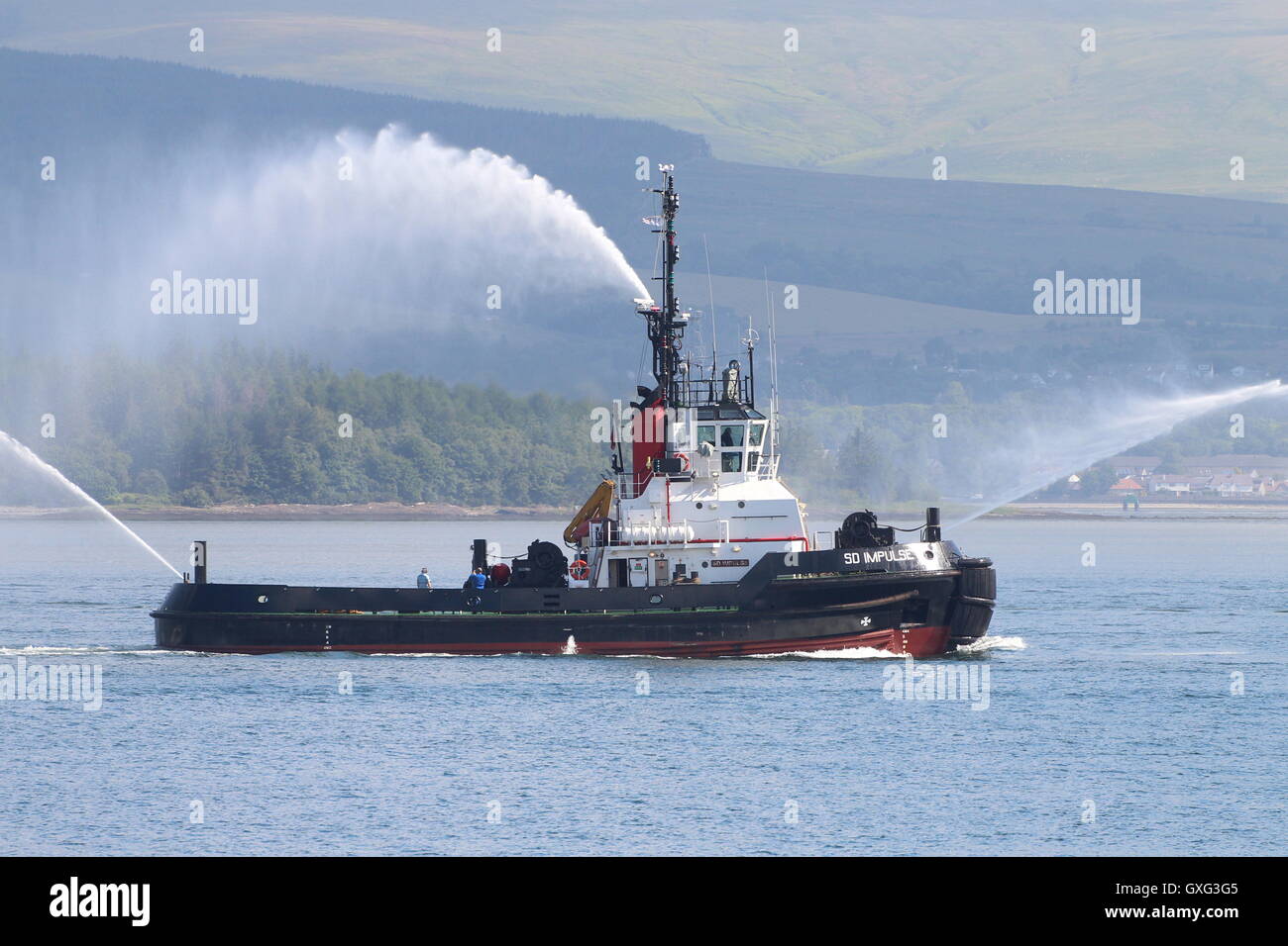 SD Impulse, an Impulse-class tug operated by Serco Marine Services, off Greenock during the ...