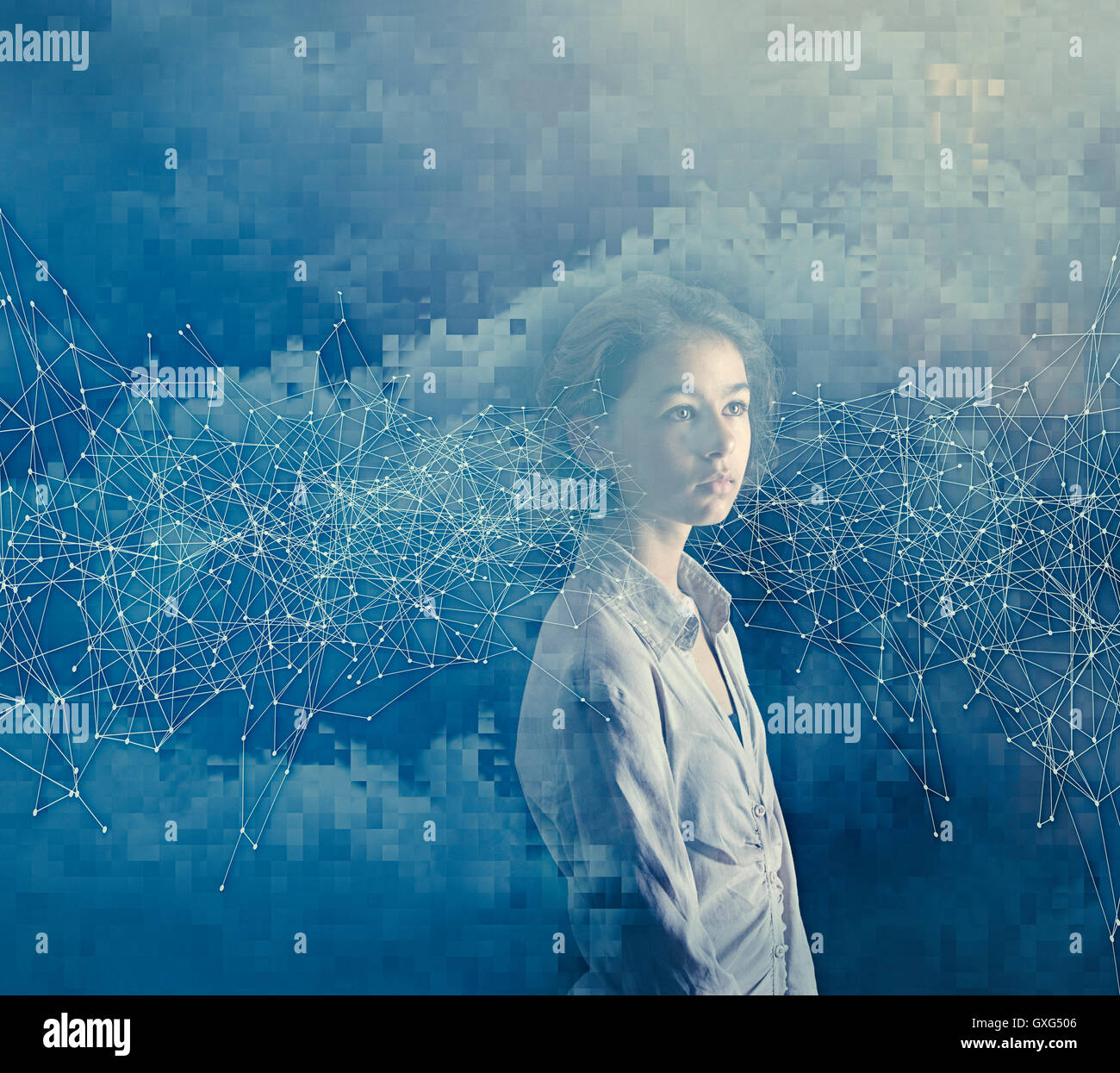 Digital painting pixels hi-res stock photography and images - Alamy