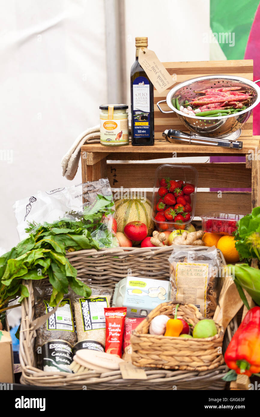 Veg stall at St Fagans food festival Stock Photo - Alamy