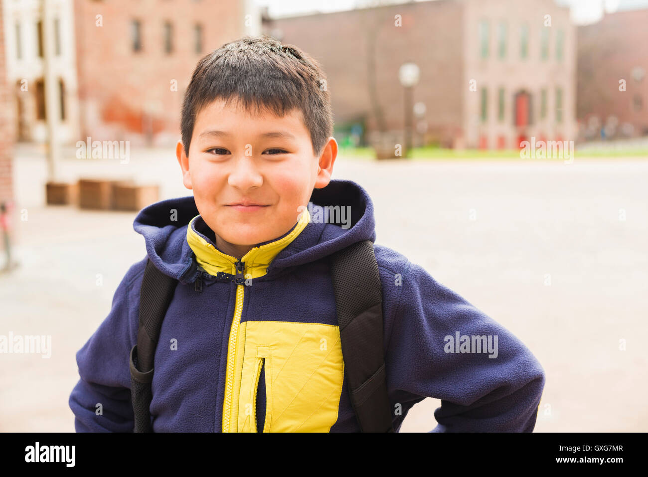 Hispanic boy smiling outdoors Stock Photo - Alamy
