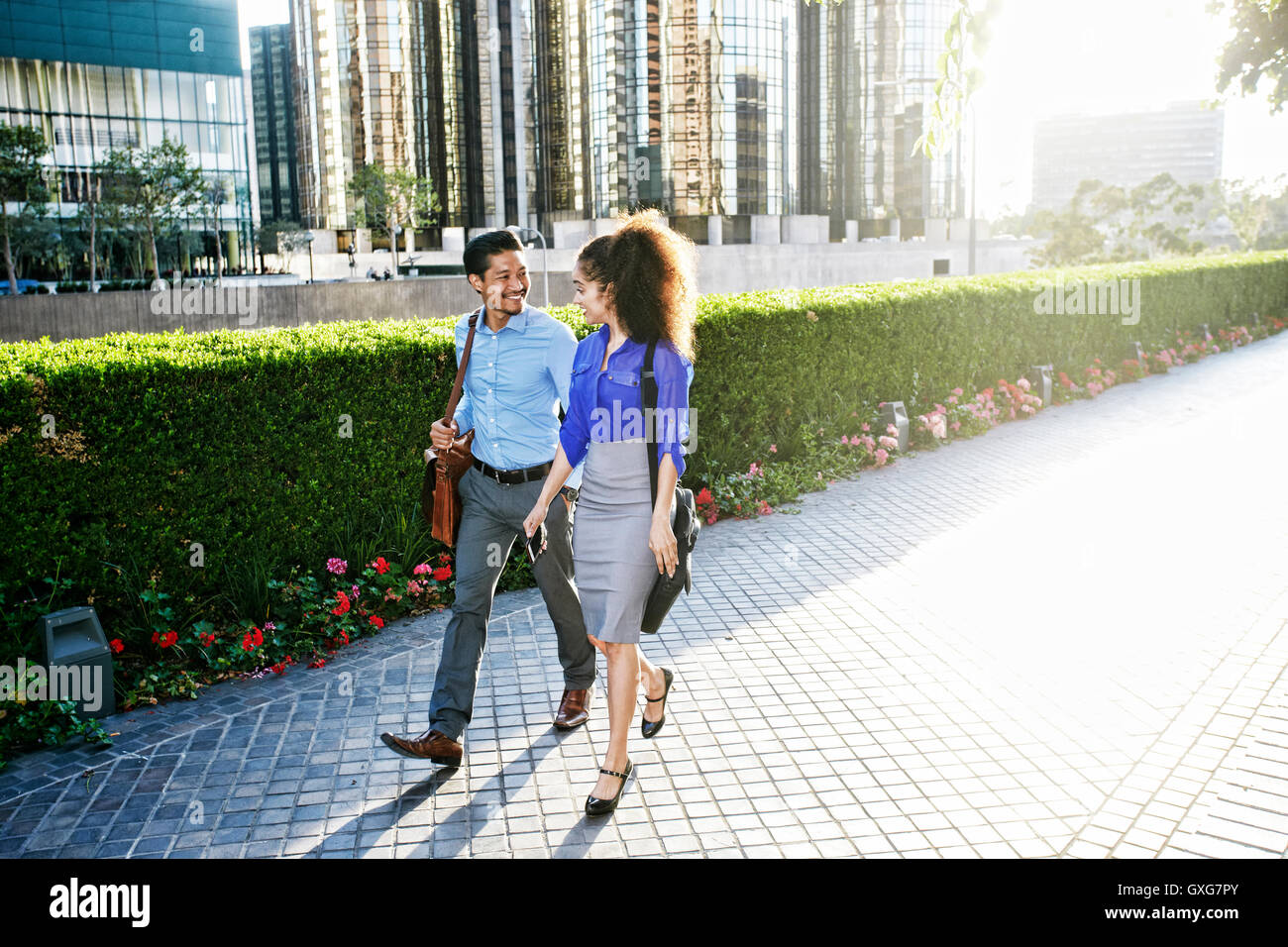 Walking talking business hi-res stock photography and images - Alamy