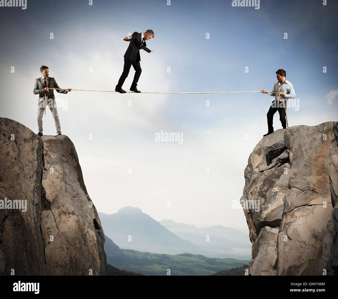 Strength of team work hi-res stock photography and images - Alamy