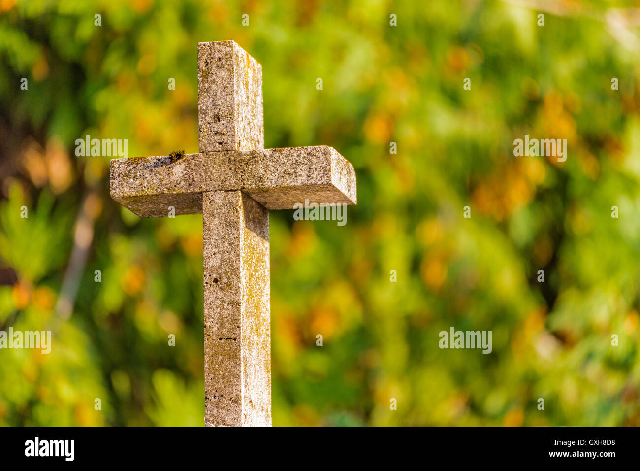Old Christian marble cross Stock Photo - Alamy