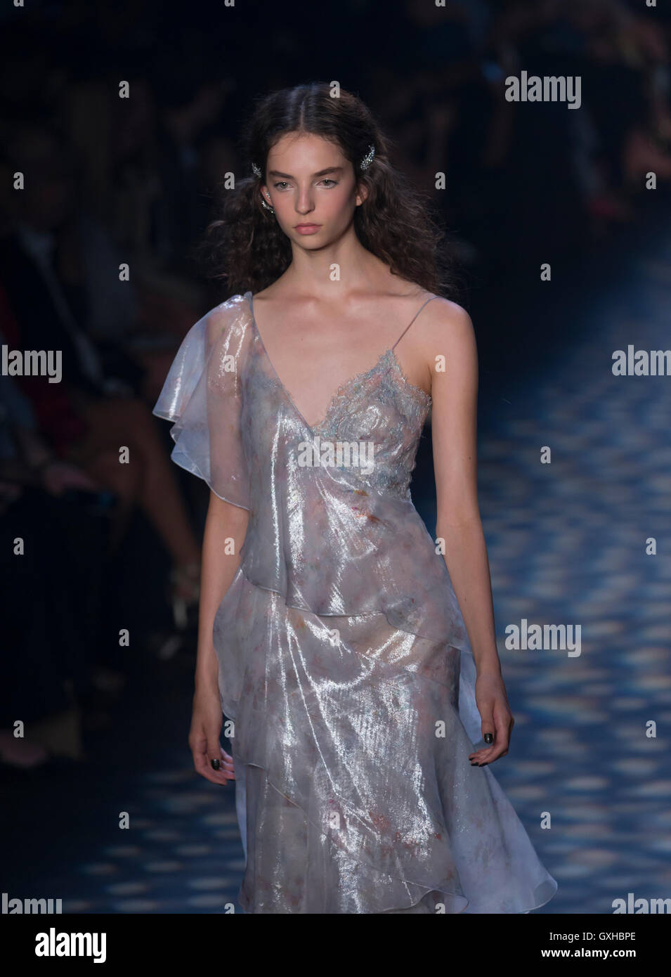 New York, NY USA - September 14, 2016: Model walks runway for Marchesa ...